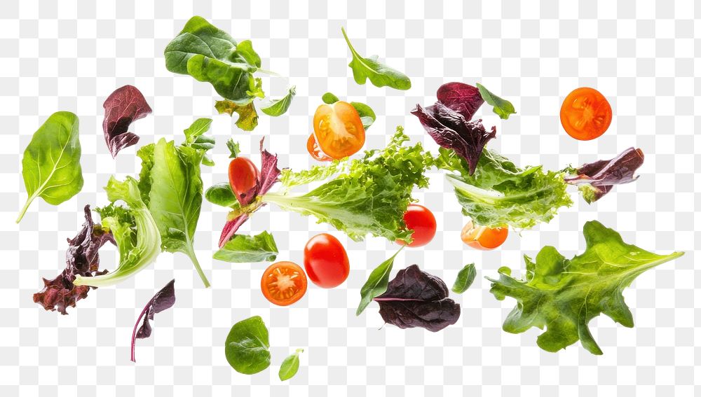 PNG Salads vegetables floating produce. | Free PNG - rawpixel