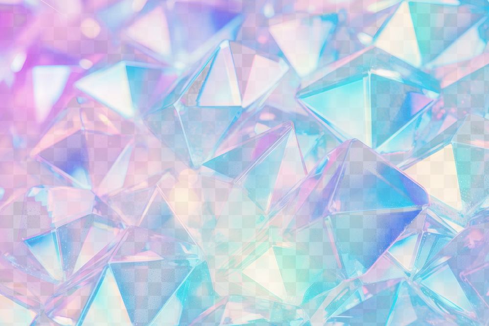 Colorful holographic crystal png overlay | Free PNG - rawpixel