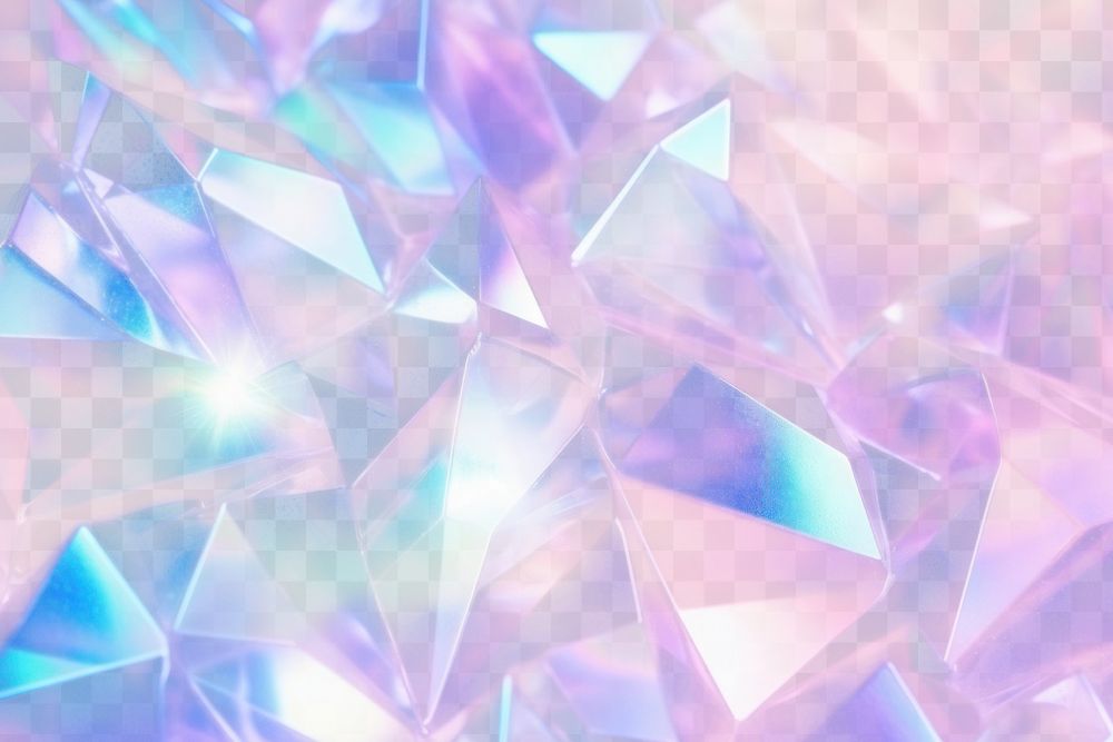 Iridescent geometric crystal png overlay | Free PNG - rawpixel