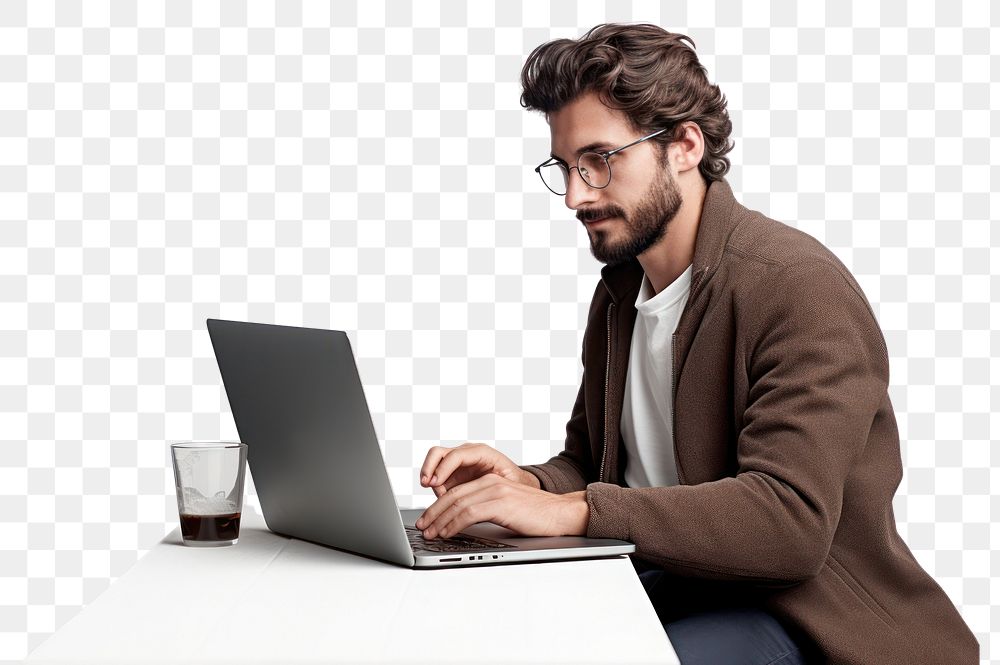 Laptop computer portrait sitting. | Premium PNG - rawpixel