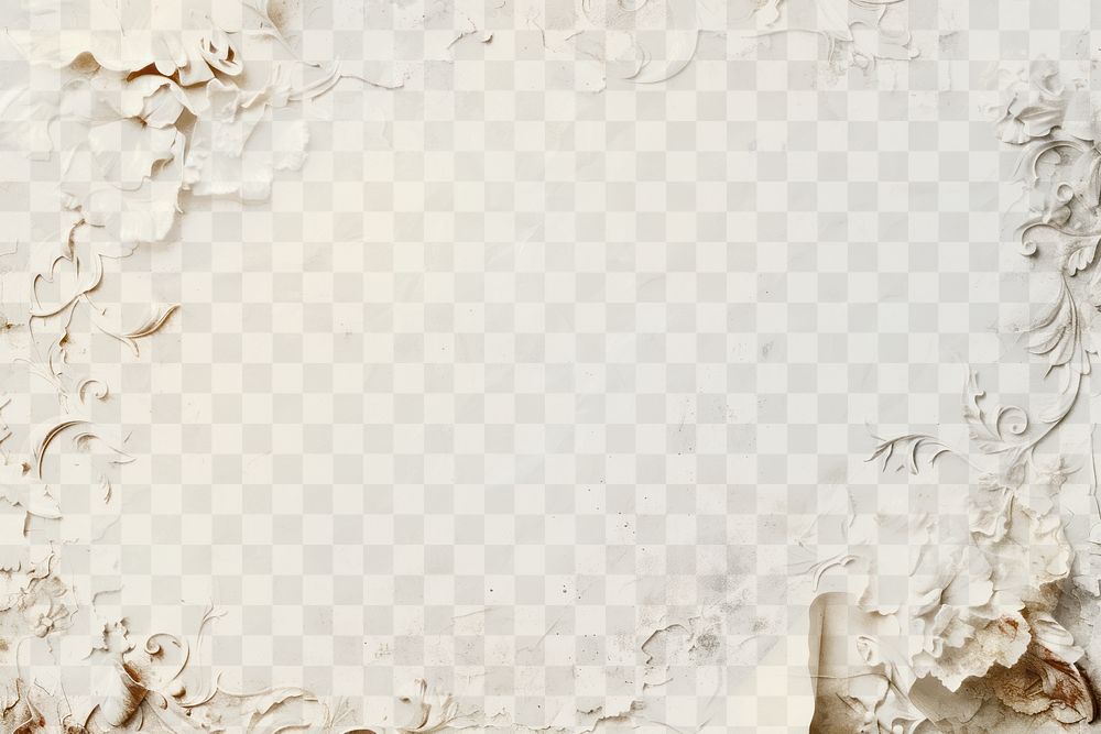 Vintage ornate floral png overlay | Free PNG - rawpixel
