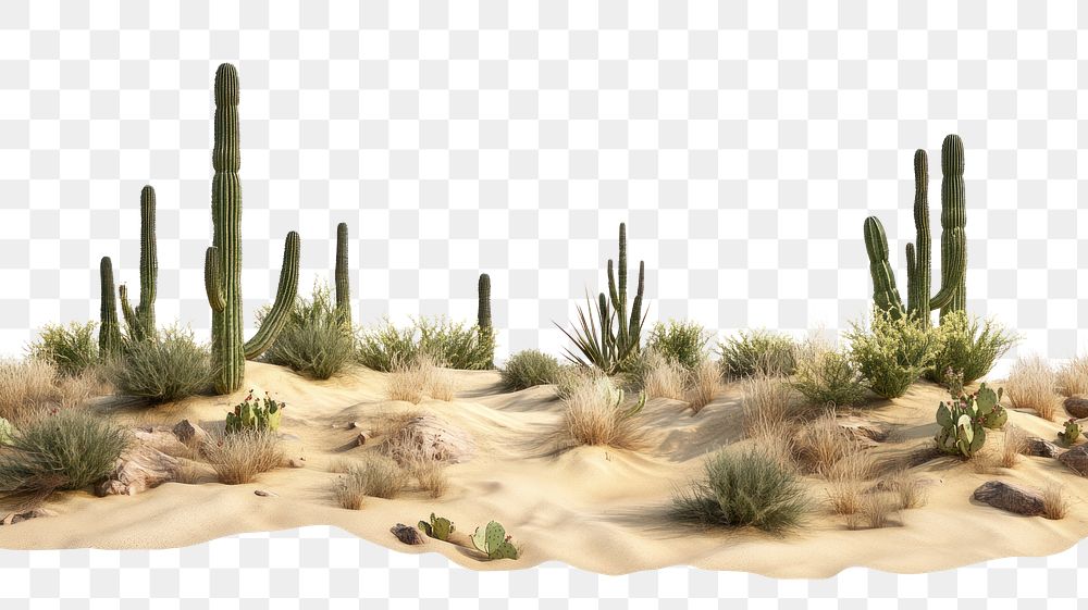 PNG Desert dunes cactus cacti | Free PNG - rawpixel