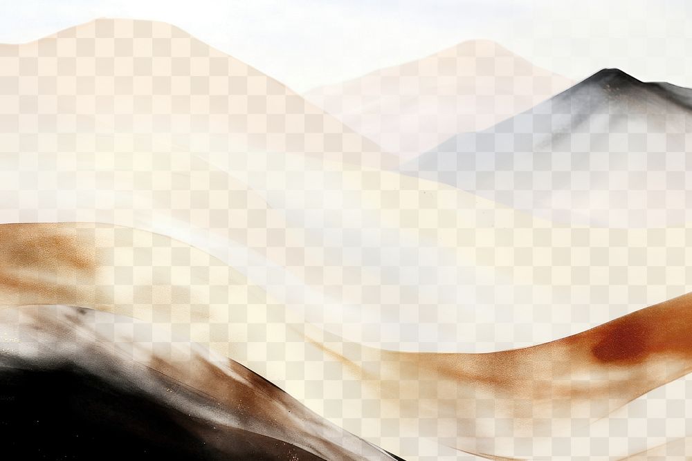 Abstract gradient mountain png paint | Free PNG - rawpixel
