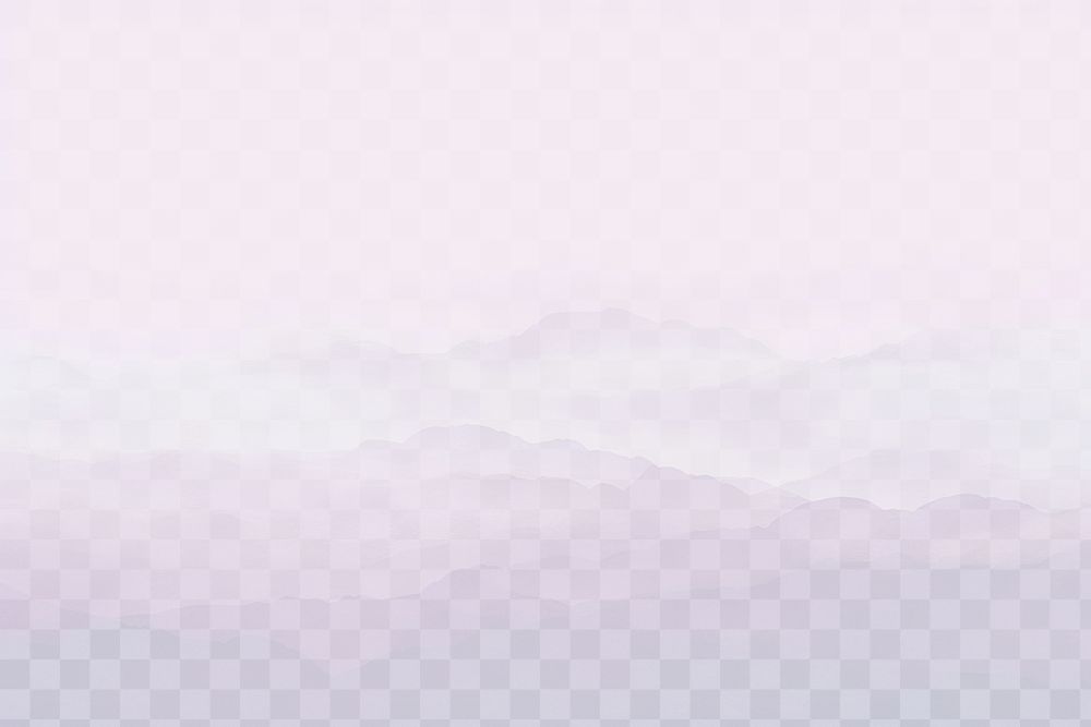 Serene pastel mountain png overlay | Free PNG - rawpixel