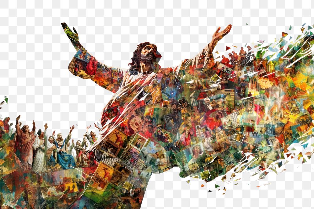 PNG Christmas jesus collage art | Free PNG - rawpixel