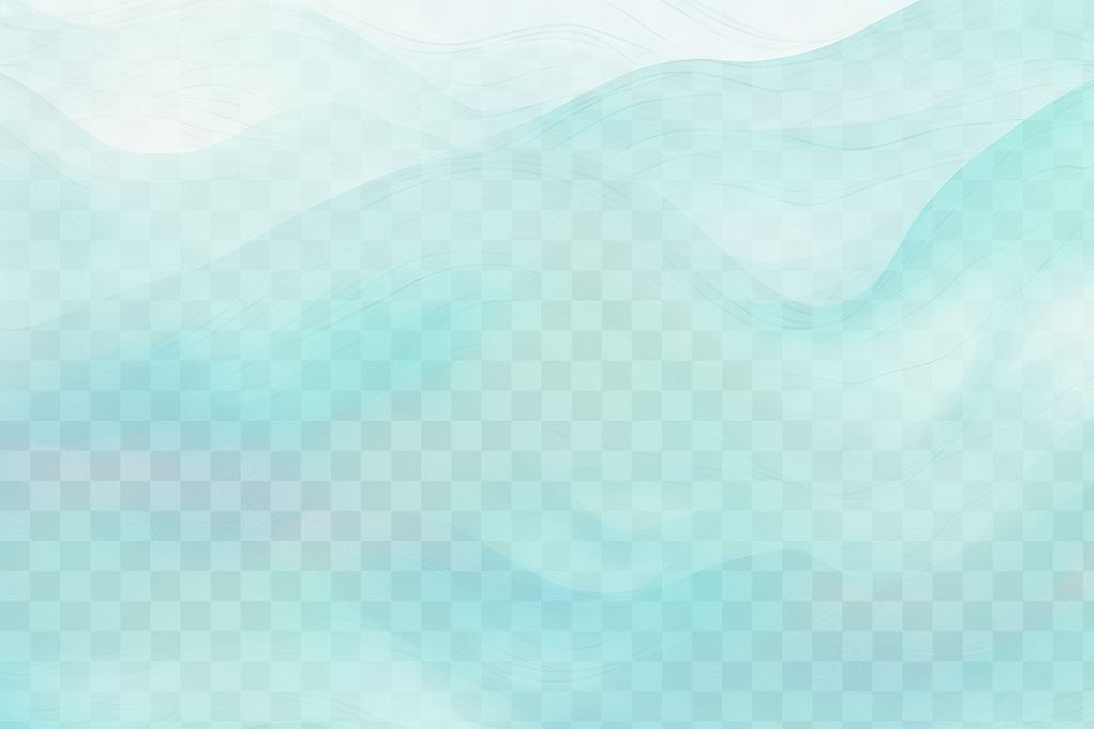 Abstract teal wavy png paint | Free PNG - rawpixel