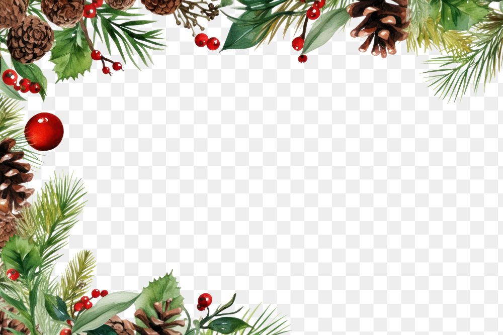 PNG Christmas branches frame tree | Premium PNG - rawpixel