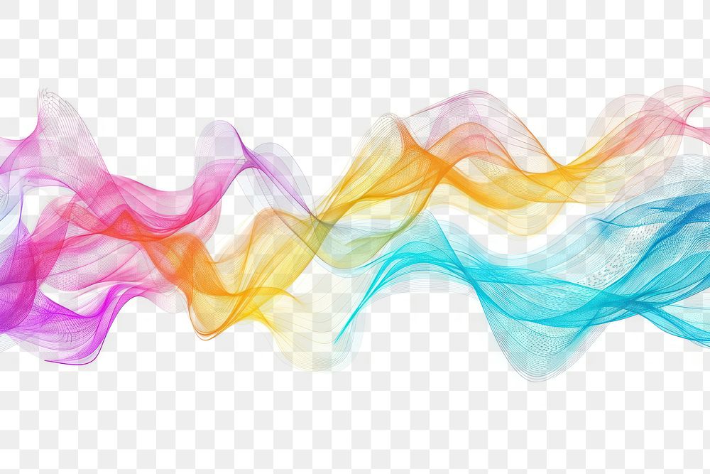 Colorful flowing wave png overlay | Free PNG - rawpixel
