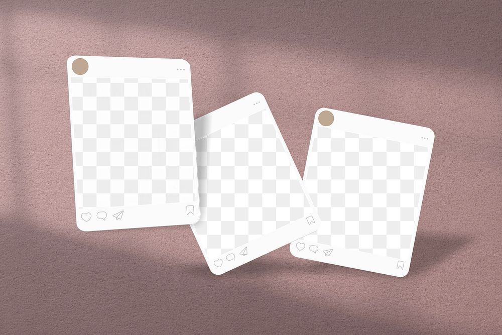 PNG social media mockup, transparent | Free PNG - rawpixel