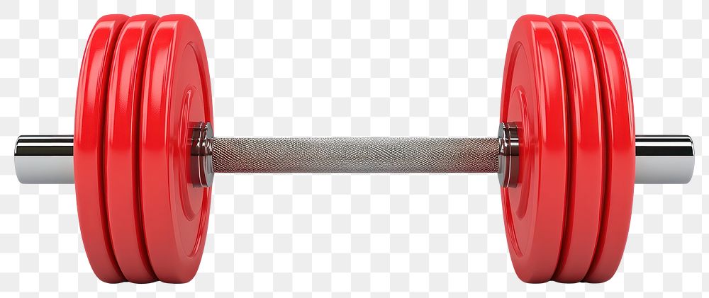 Red barbell weaponry exercise fitness. | Free PNG - rawpixel