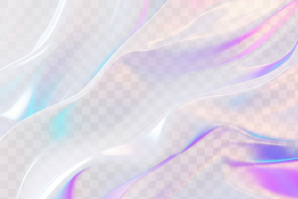 Iridescent flowing abstract png overlay | Free PNG - rawpixel