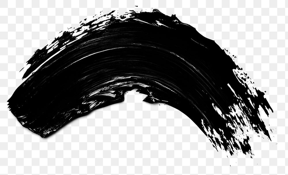 PNG Abstract black paint stroke | Free PNG - rawpixel