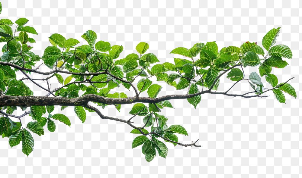 PNG Green leaves tree branch | Free PNG - rawpixel
