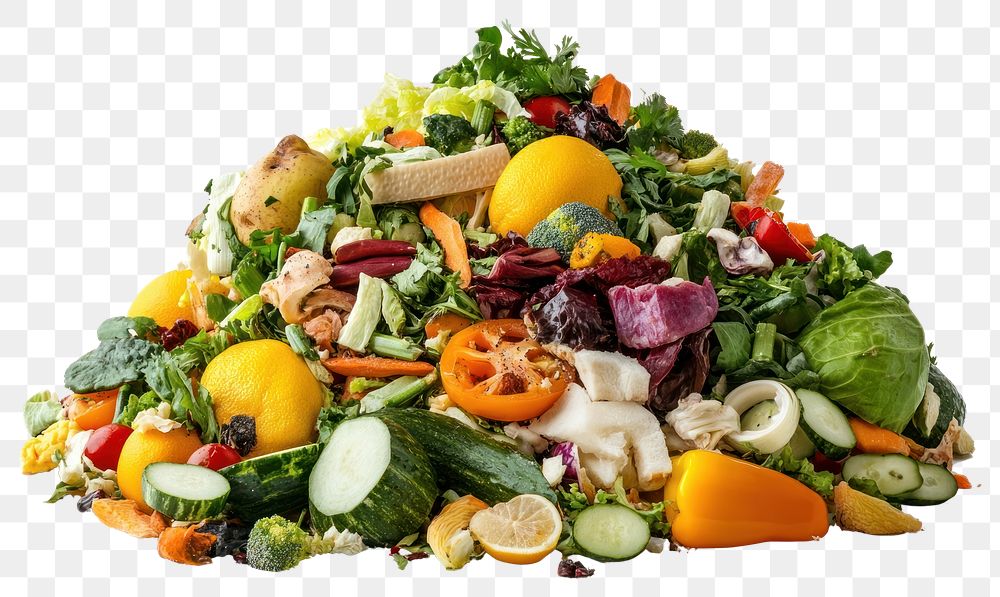 PNG Colorful organic food waste | Premium PNG - rawpixel