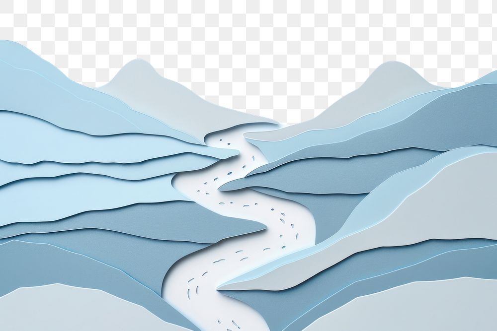 PNG Layered paper mountain landscape | Free PNG - rawpixel