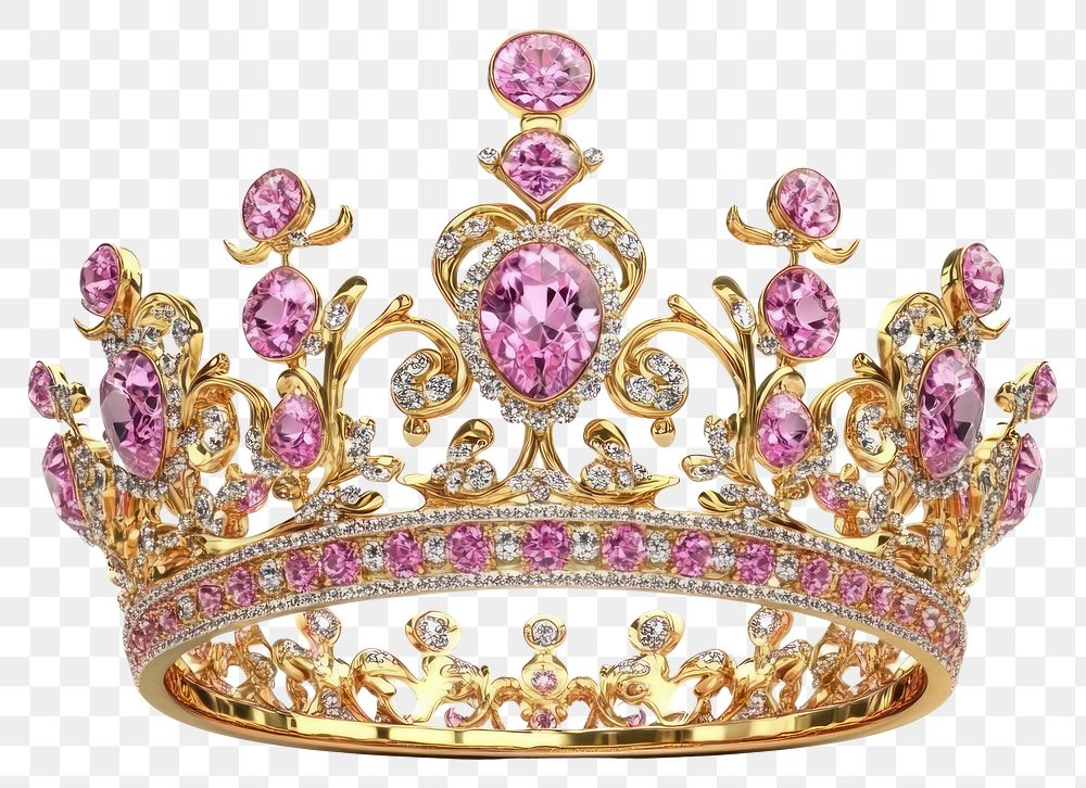 PNG Elegant gold crown pink | Free PNG - rawpixel