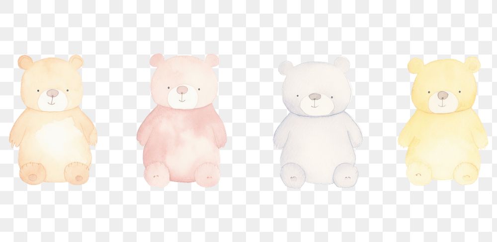 PNG Teddy bears as divider | Free PNG - rawpixel