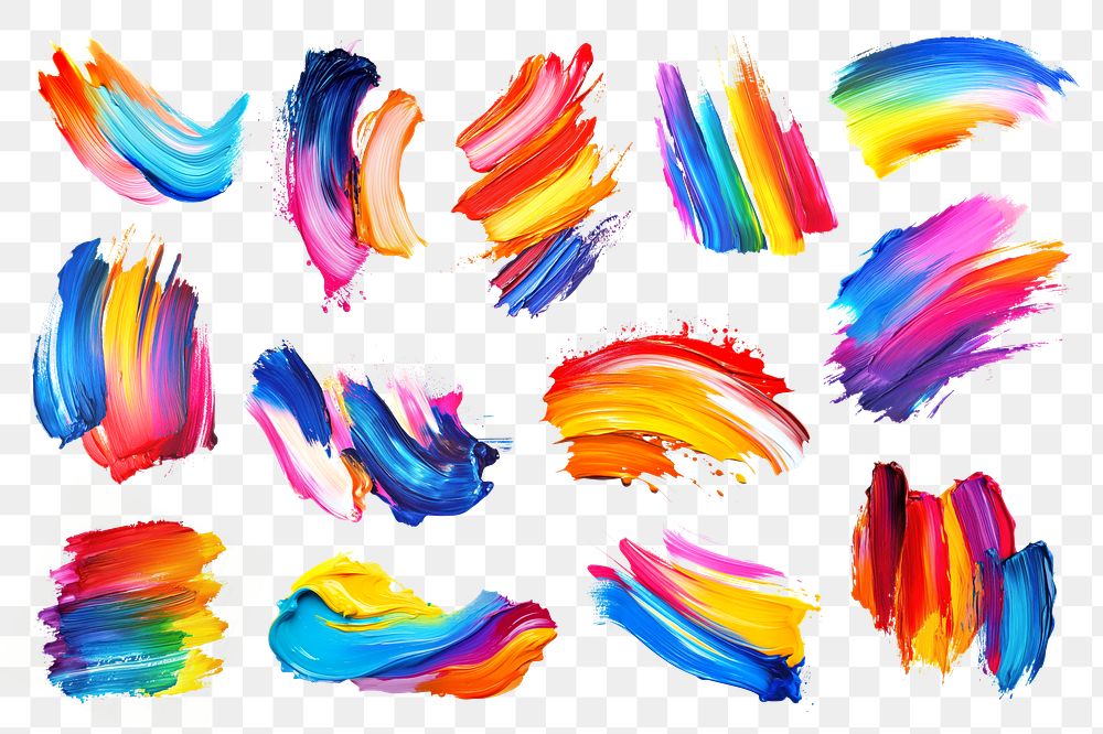 PNG rainbow paint brush stroke | Premium PNG - rawpixel