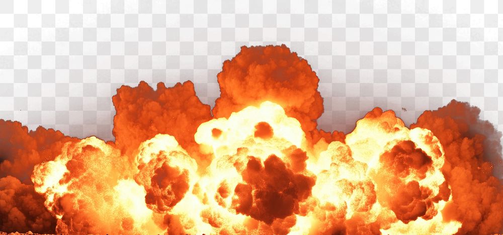 PNG Massive fiery explosion night | Free PNG - rawpixel