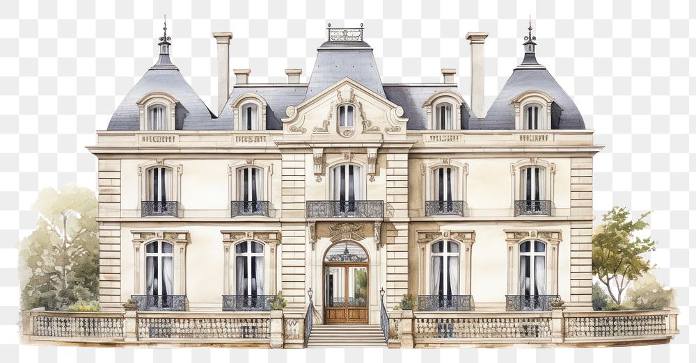 PNG French provincial architecture building | Premium PNG - rawpixel