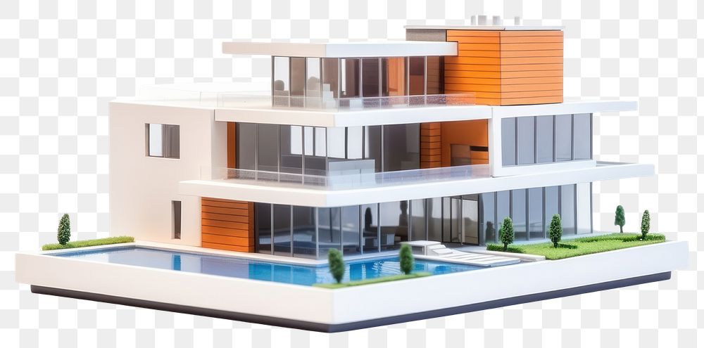 PNG modern luxury villa design | Free PNG - rawpixel