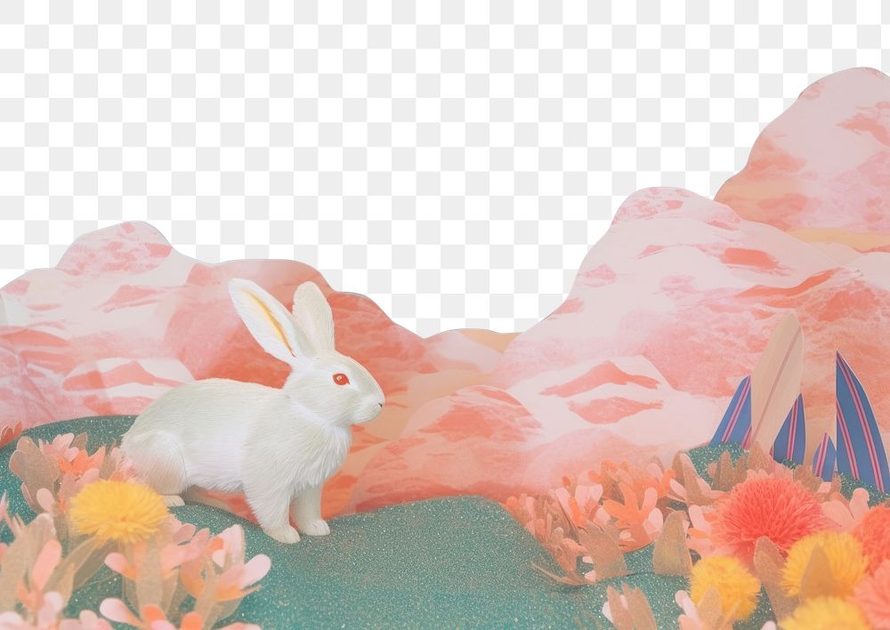 PNG Rabbit craft collage rodent | Free PNG - rawpixel