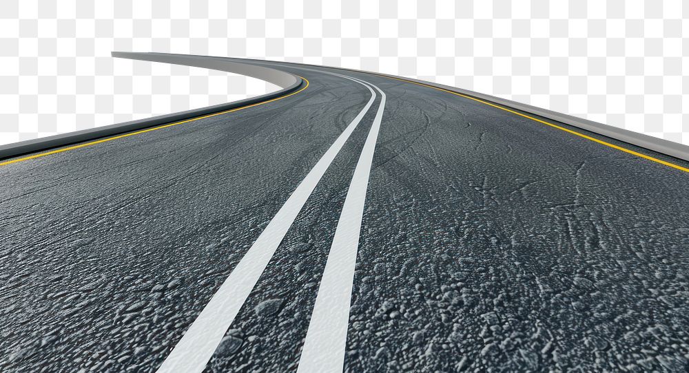 PNG Empty road 3d render | Free PNG - rawpixel