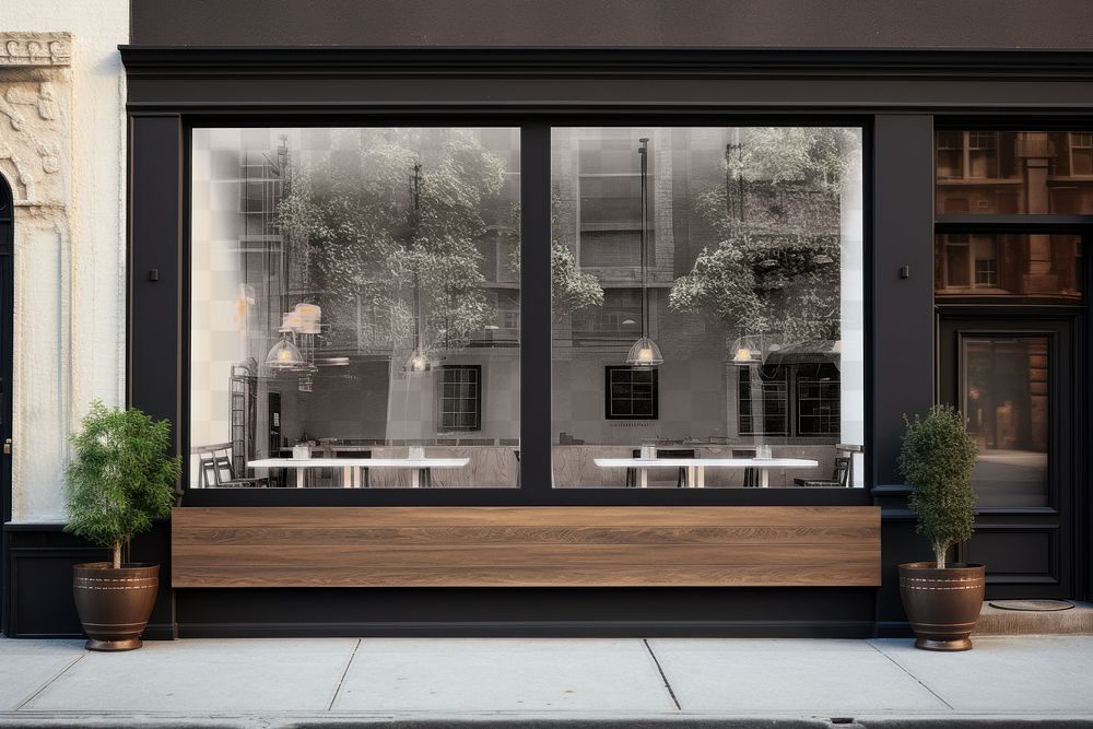 PNG restaurant storefront mockup, transparent | Free PNG - rawpixel