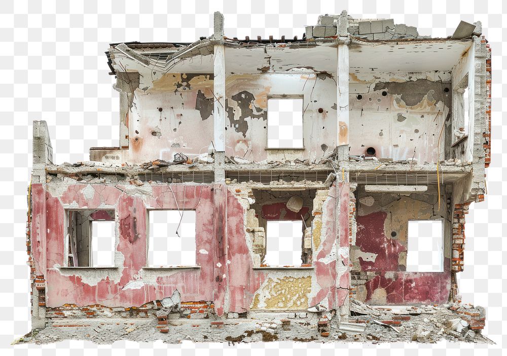 PNG Cityscape destroyed building architecture | Free PNG - rawpixel