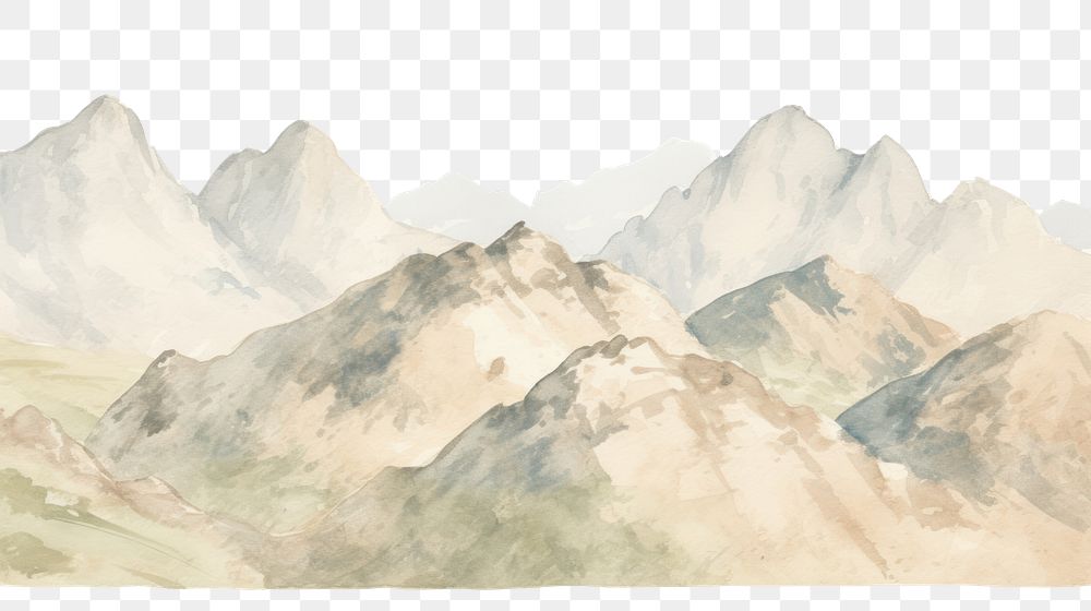 PNG Mountain landscape as divider | Free PNG - rawpixel