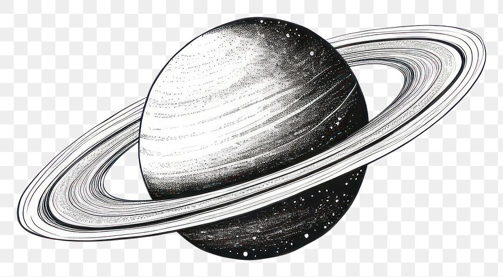 PNG Saturn line art drawing | Premium PNG - rawpixel