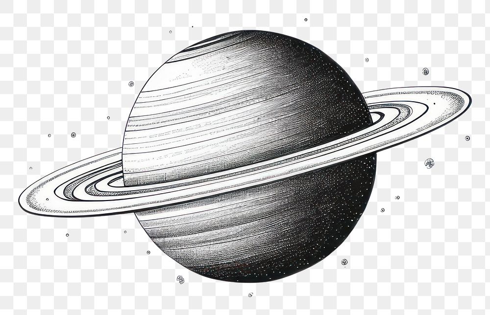 PNG Saturn line art drawing | Premium PNG - rawpixel