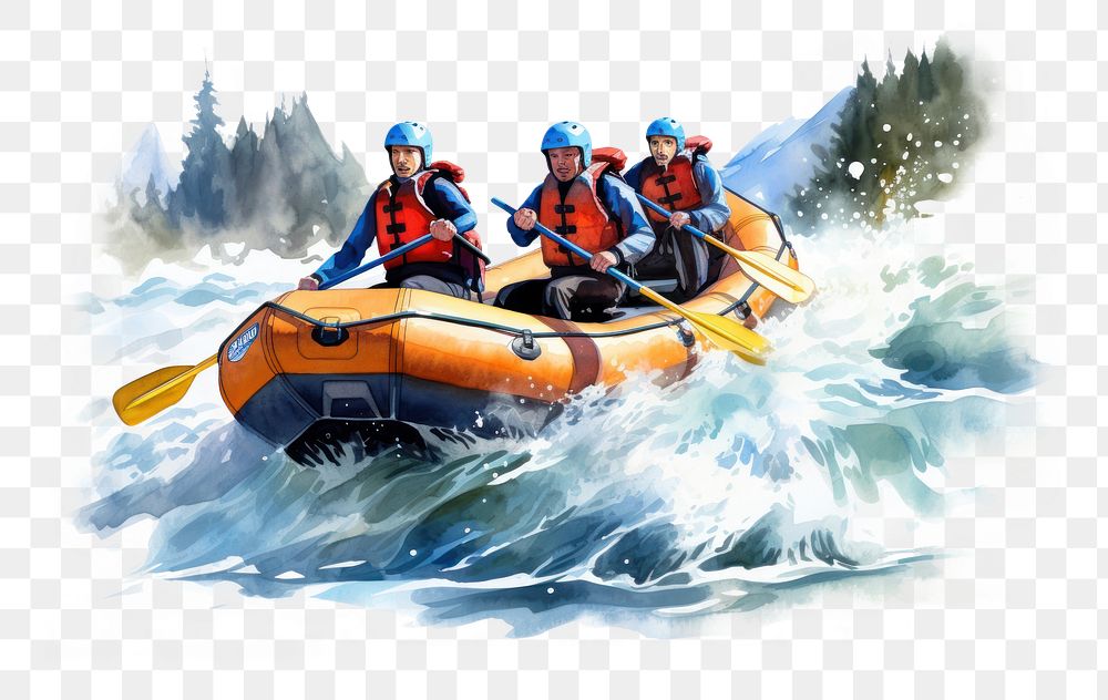 PNG Group river rafting recreation | Premium PNG - rawpixel
