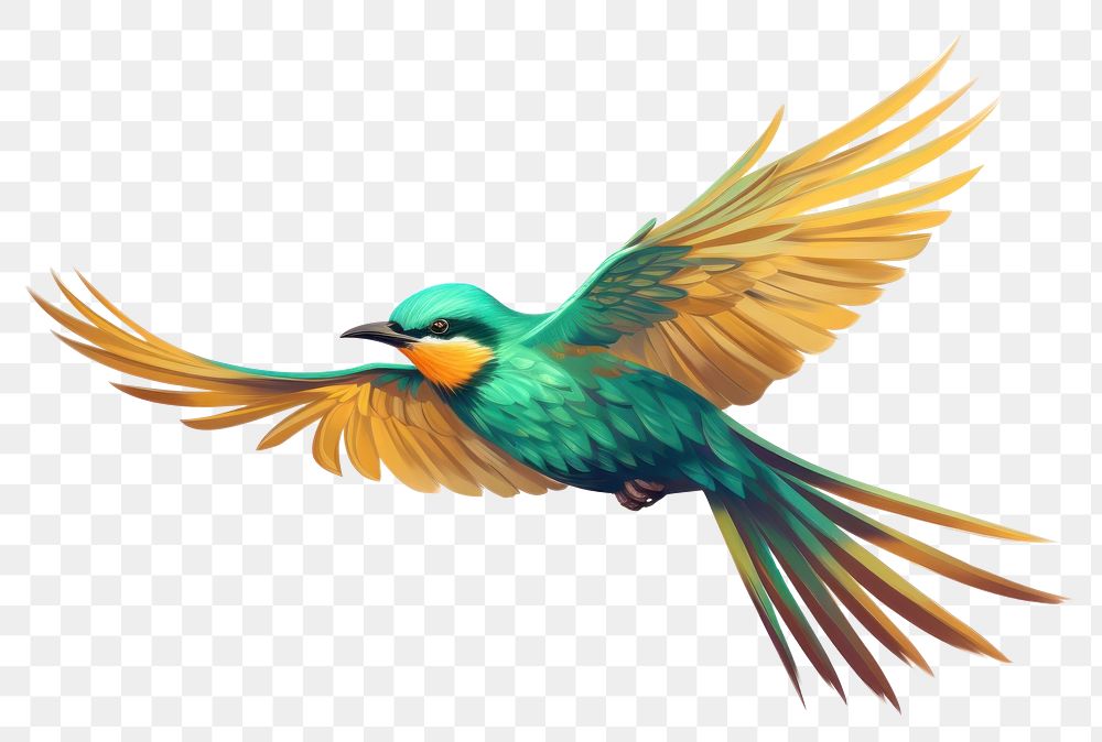 PNG Green bird animal flying | Free PNG - rawpixel