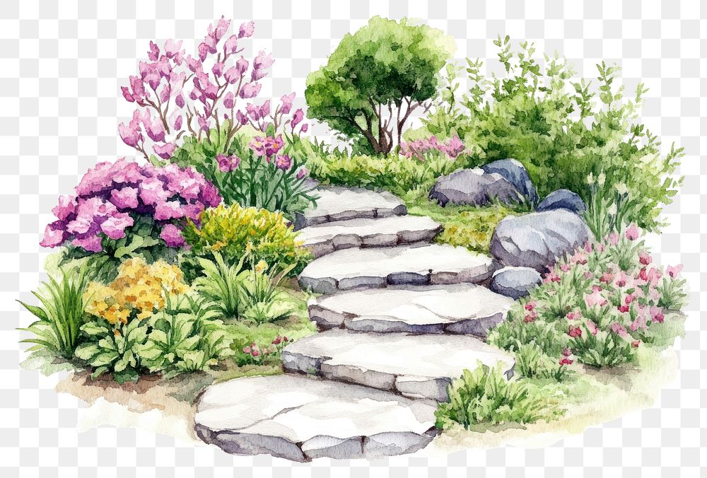 PNG Garden Paths garden path | Free PNG - rawpixel