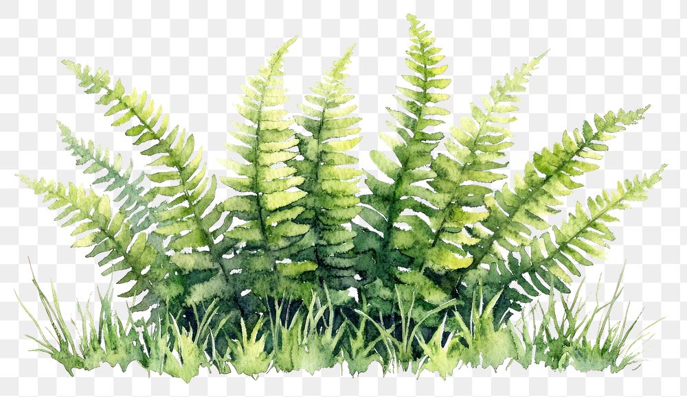 PNG Ferns fern illustration watercolor. | Free PNG - rawpixel