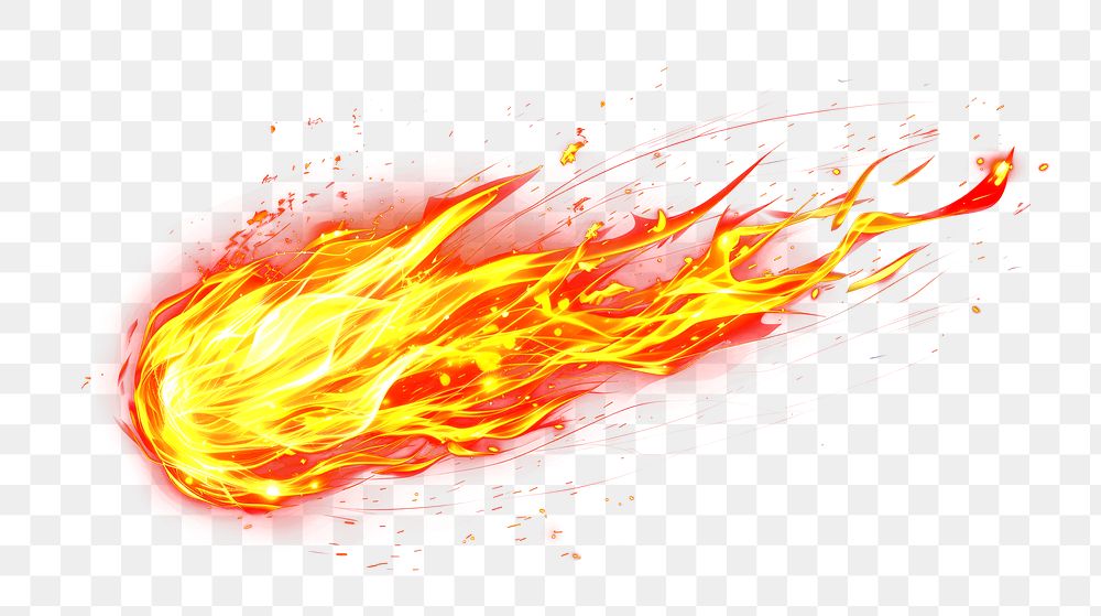 PNG Fireball fire flame streaking. | Premium PNG - rawpixel