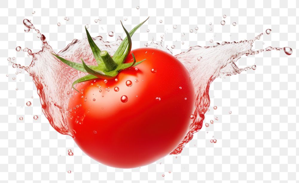 PNG Fresh tomato splashing water | Free PNG - rawpixel
