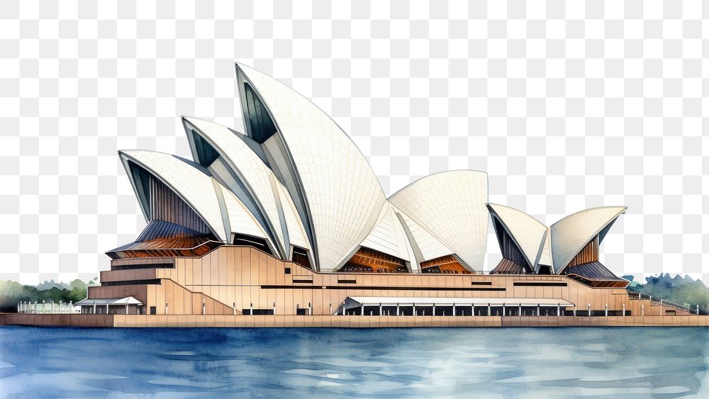 PNG Sydney Opera House landmark | Free PNG Illustration - rawpixel