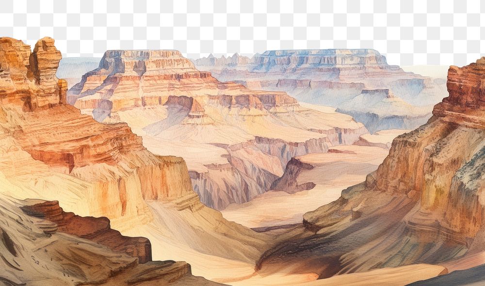 PNG Illustration landscape scenery nature | Free PNG - rawpixel