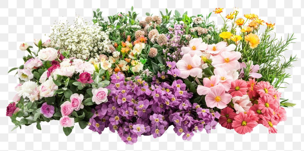 PNG Flower bush wedding set | Free PNG - rawpixel