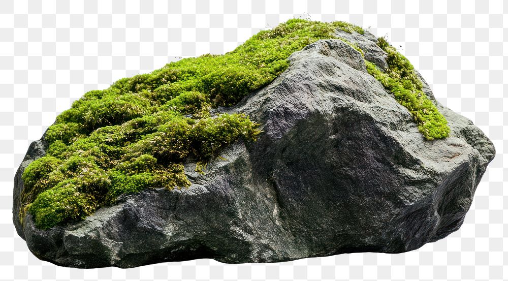 PNG Rock covered moss nature | Free PNG - rawpixel