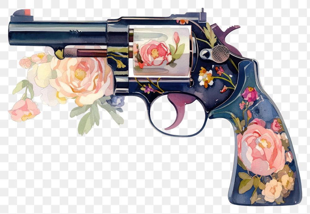 PNG Black coquette gun art | Free PNG - rawpixel