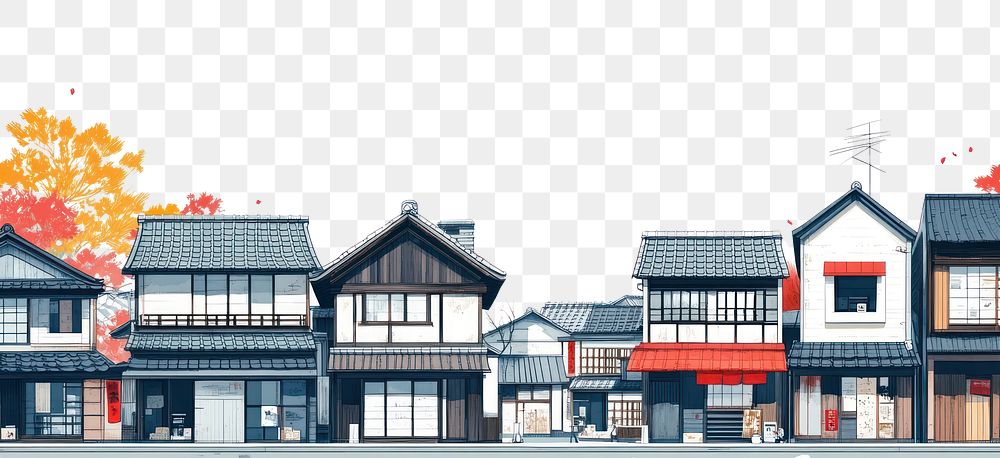 PNG Japan old village building | Free PNG - rawpixel