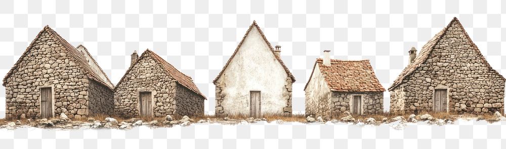 PNG Old stone village building | Free PNG - rawpixel