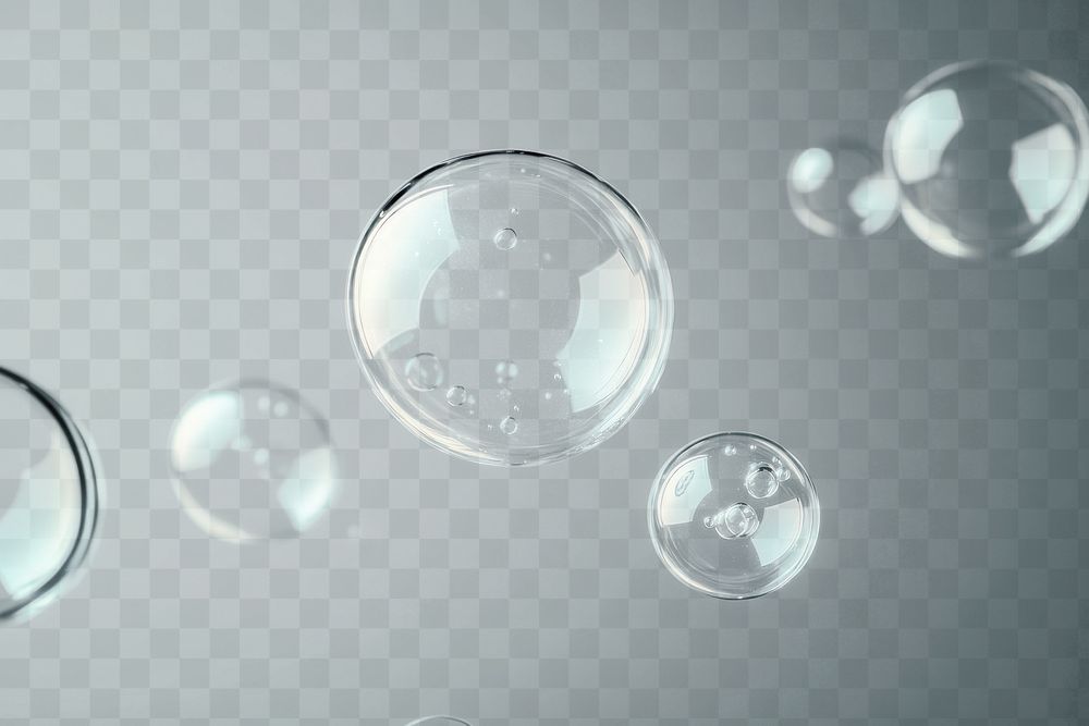 PNG few transparent bubble floating | Free PNG - rawpixel