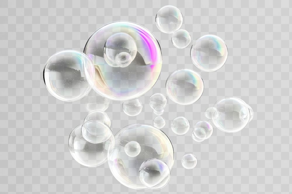 PNG group transparent rainbow bubbles | Free PNG - rawpixel
