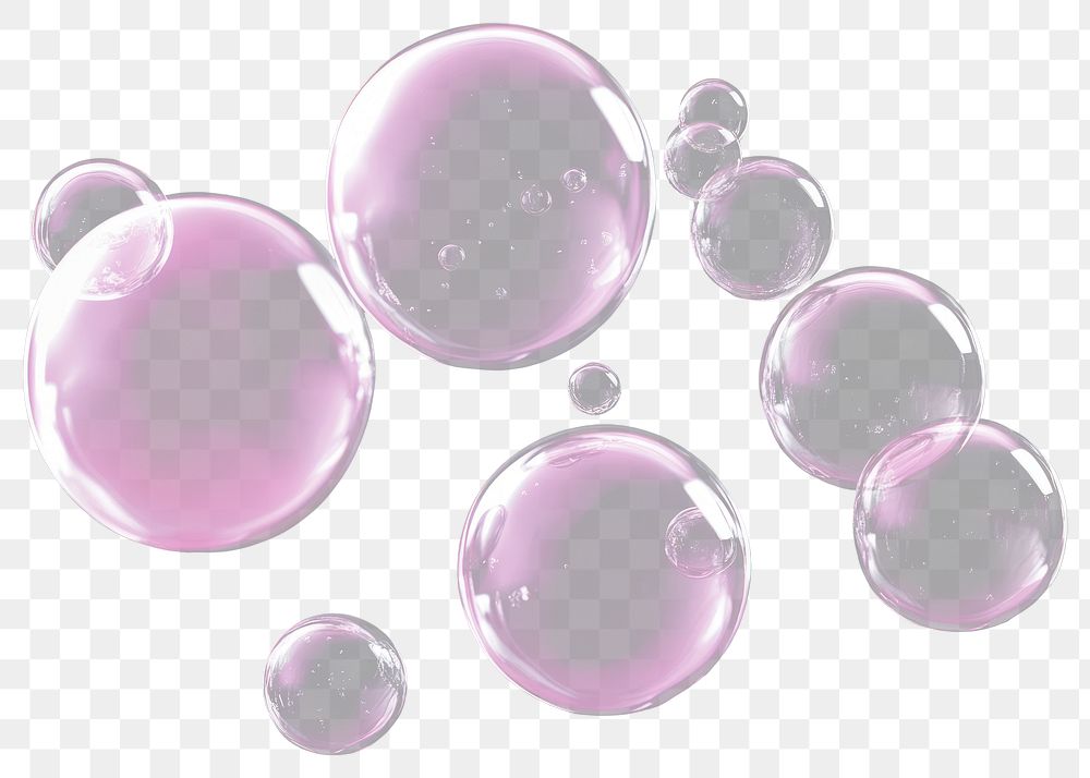 PNG group transparent pink bubbles | Free PNG - rawpixel