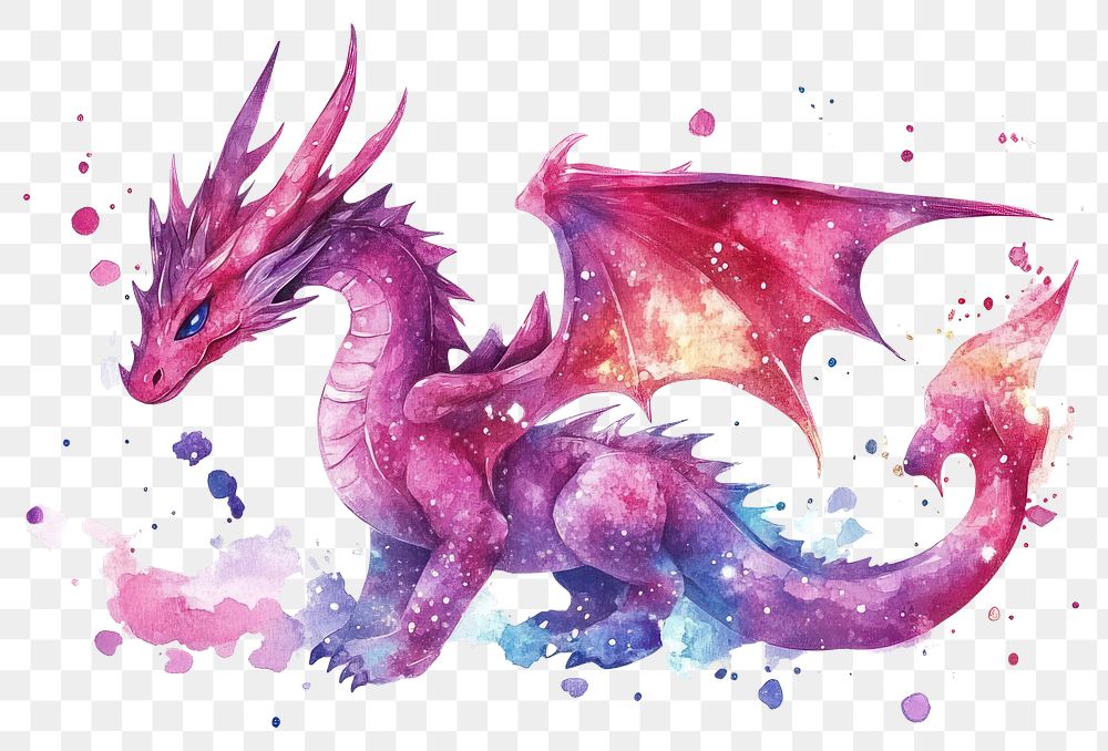 PNG Dragon Watercolor style watercolor | Free PNG - rawpixel