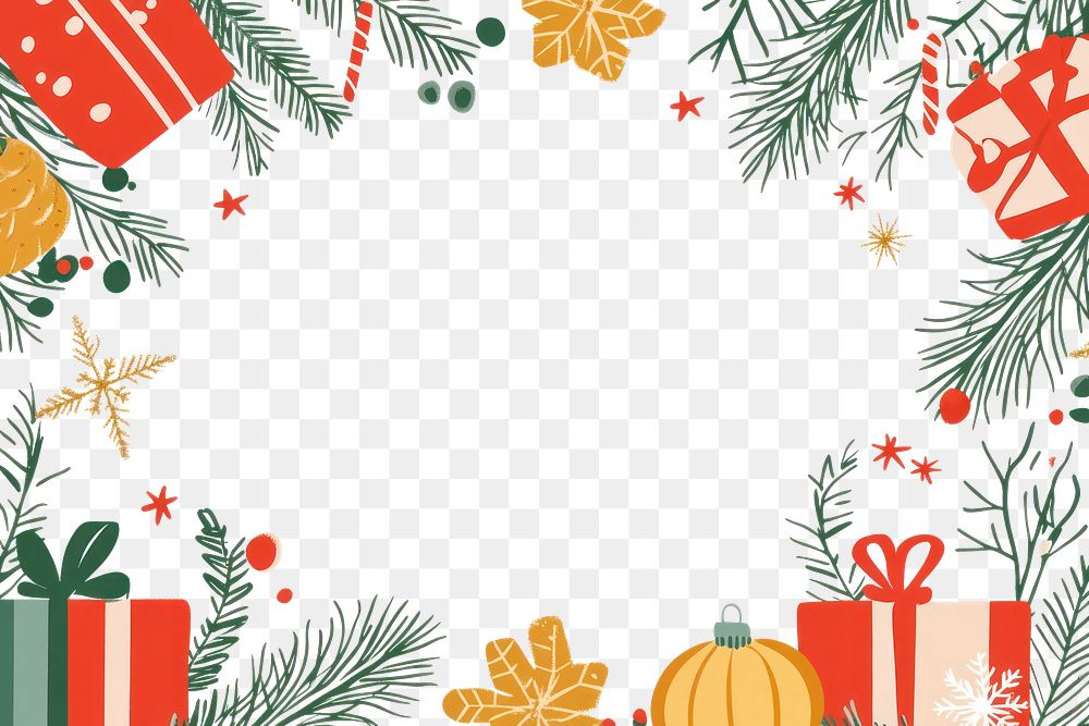 PNG Simple Christmas frame illustration | Free PNG - rawpixel